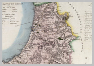 1834 - Map Of Cardigan by C.J Greenwood– I Love Maps