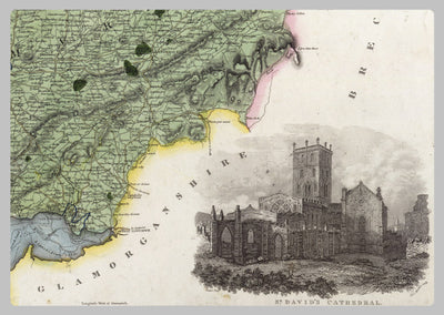 1834 - Map Of Cardigan by C.J Greenwood– I Love Maps