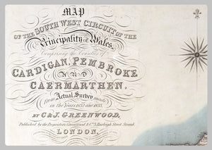 1834 - Map Of Cardigan by C.J Greenwood– I Love Maps