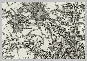 Bolton and Environs - Ordnance Survey of England and Wales 1870 Series ...