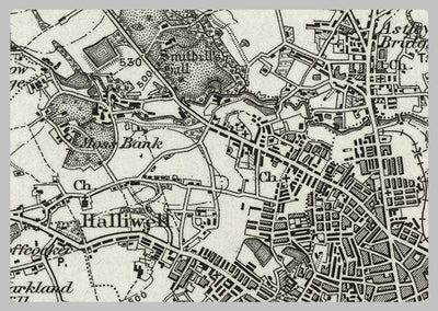 Bolton and Environs - Ordnance Survey of England and Wales 1870 Series ...