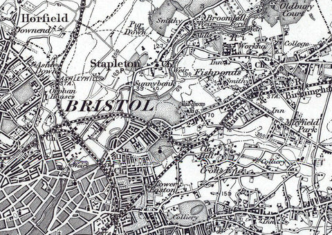 Bristol and Environs - Ordnance Survey of England and Wales 1870 Serie ...