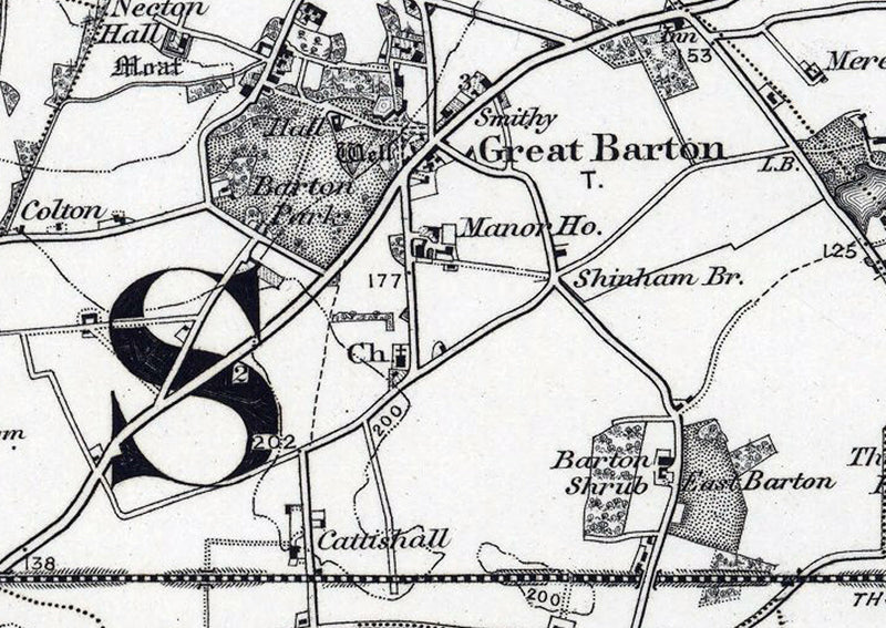 Bury St Edmunds and Environs Ordnance Survey Map 1870– I Love Maps