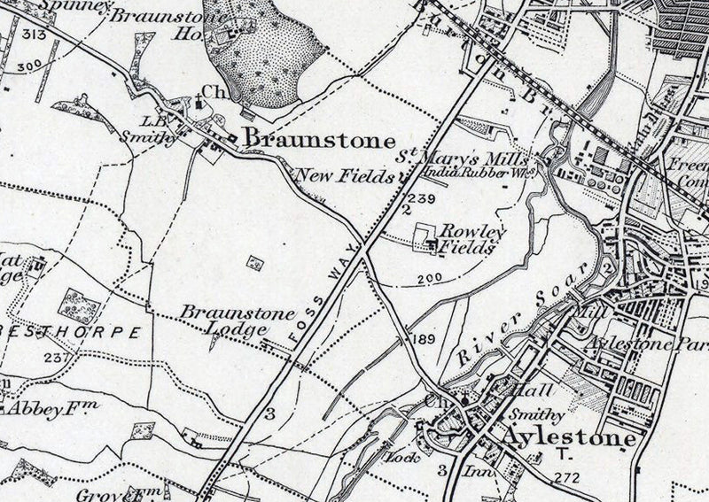 Leicester and Environs - Ordnance Survey of England and Wales 1870 Ser ...