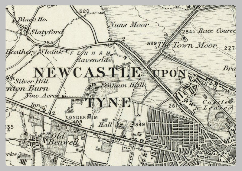 Newcastle and Environs - Ordnance Survey of England and Wales 1870 Ser ...