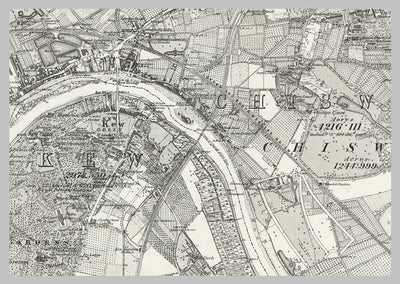 1870 South West London Ordnance Survey Map– I Love Maps