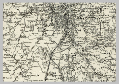 1890 Collection - Macclesfield (Stockport) Ordnance Survey Map | I Love ...