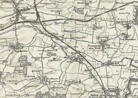 1890 Collection - Ollerton (East Retford) Ordnance Survey Map | I Love Maps