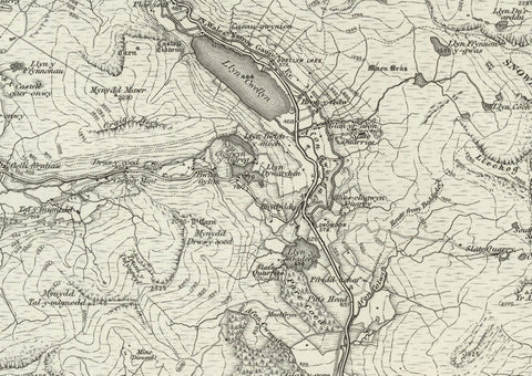 1890 Collection - Snowdon (Bangor) Ordnance Survey Map | I Love Maps