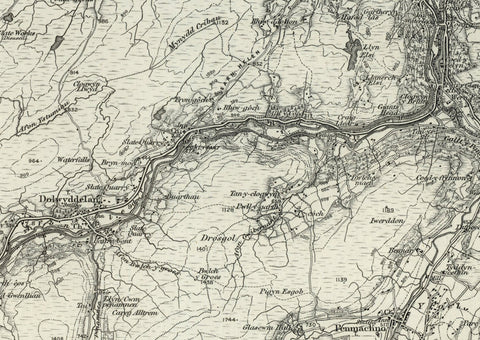 1890 Collection - Snowdon (Bangor) Ordnance Survey Map | I Love Maps