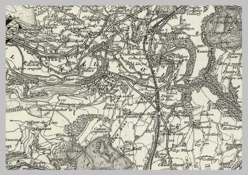 1890 Collection - Wrexham Ordnance Survey Map– I Love Maps