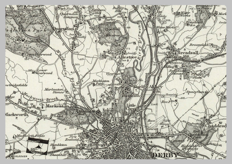 1890 Collection - Derby (Chesterfield) Ordnance Survey Map– I Love Maps