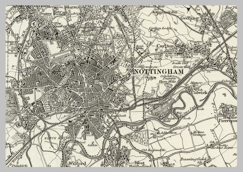 1890 Collection - Nottingham (Ollerton) Ordnance Survey Map– I Love Maps