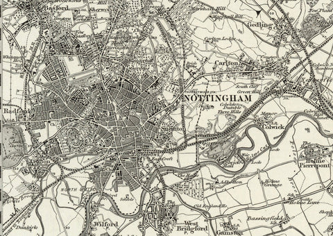 1890 Collection - Nottingham (Ollerton) Ordnance Survey Map | I Love Maps