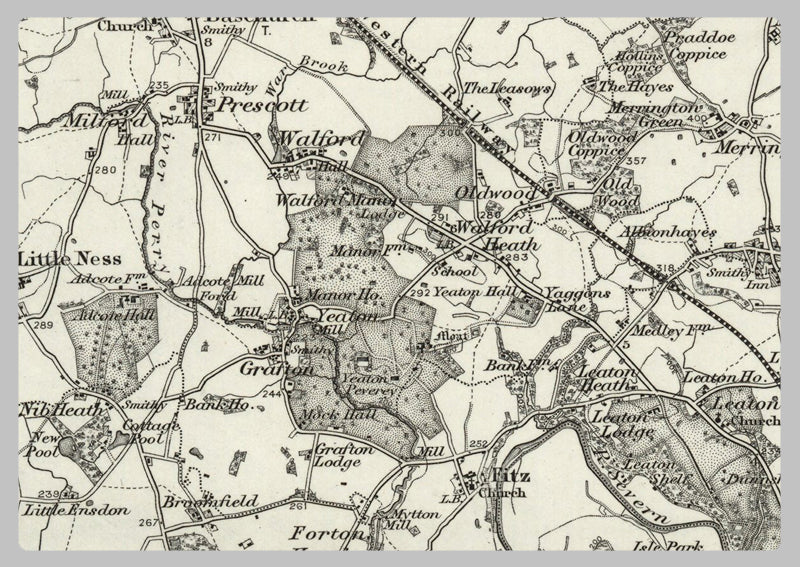 1890 Collection - Wem (Nantwich) Ordnance Survey Map– I Love Maps