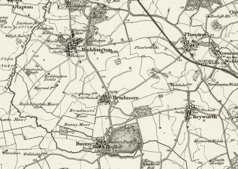 1890 Collection - Melton Mowbray (Nottingham) Ordnance Survey Map– I ...