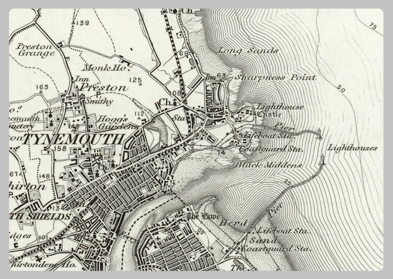 1890 Collection - Tynemouth Ordnance Survey Map | I Love Maps