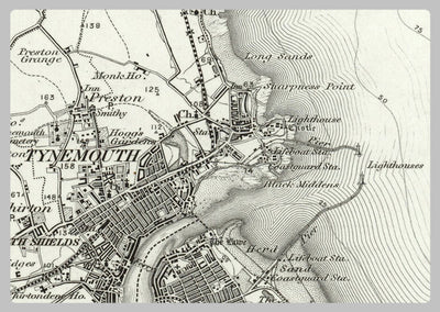 1890 Collection - Tynemouth Ordnance Survey Map– I Love Maps