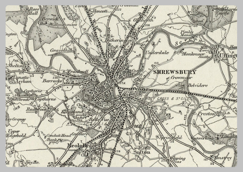 1890 Collection - Shrewsbury Ordnance Survey Map– I Love Maps