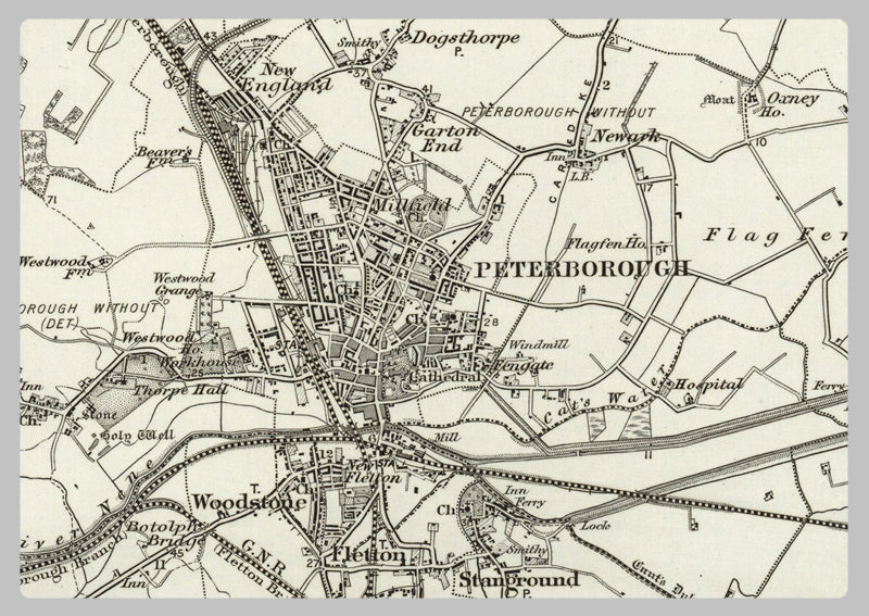 1890 Collection - Peterborough (Spalding) Ordnance Survey Map– I Love Maps