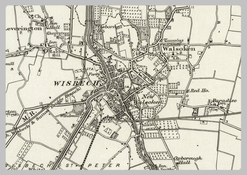 1890 Collection - Wisbech (King's Lynn) Ordnance Survey Map | I Love Maps