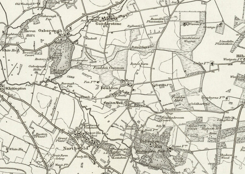 1890 Collection - Swaffham (Fakenham) Ordnance Survey Map | I Love Maps