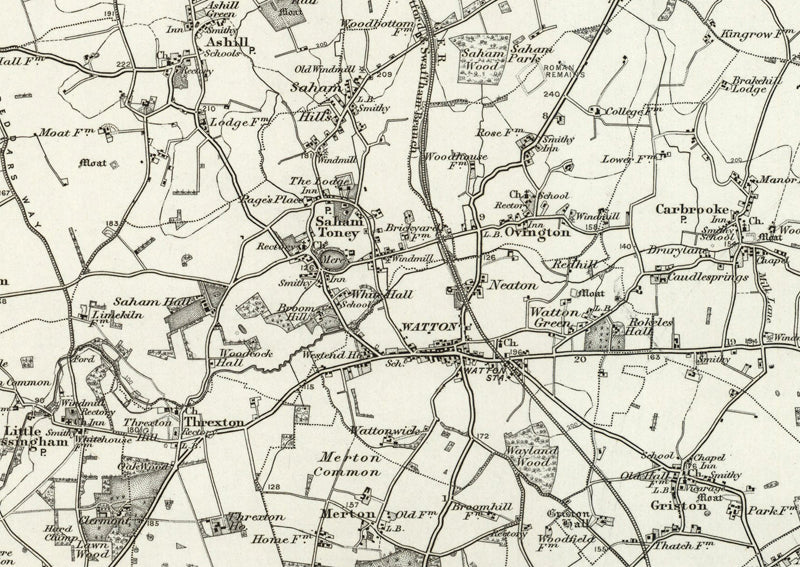 1890 Collection - Swaffham (Fakenham) Ordnance Survey Map | I Love Maps