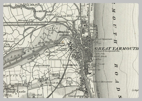 1890 Collection - Great Yarmouth (North Walsham) Ordnance Survey Map ...