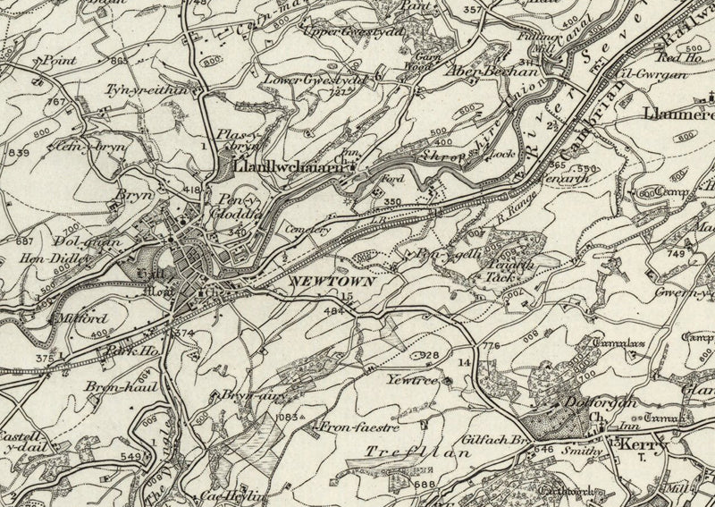 1890 Collection - Montgomery (Welshpool) Ordnance Survey Map– I Love Maps