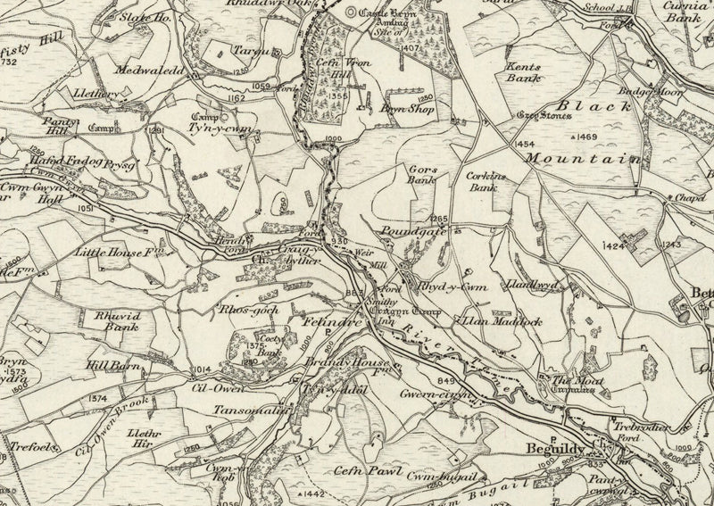 1890 Collection - Montgomery (Welshpool) Ordnance Survey Map– I Love Maps