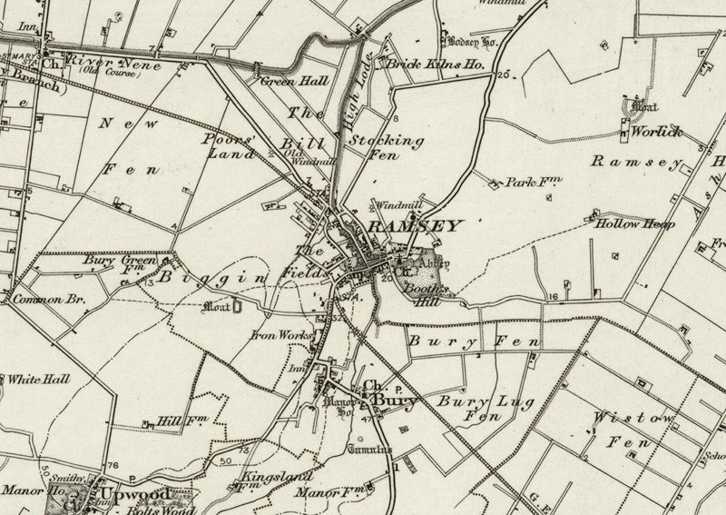 1890 Collection - Ramsey (Peterborough) Ordnance Survey Map– I Love Maps