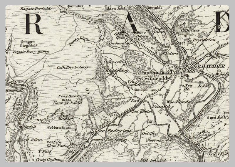 1890 Collection - Rhayader (LLanidloes) Ordnance Survey Map– I Love Maps