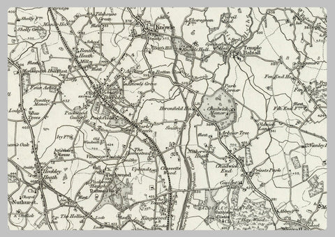 1890 Collection - Redditch (Birmingham) Ordnance Survey Map | I Love Maps