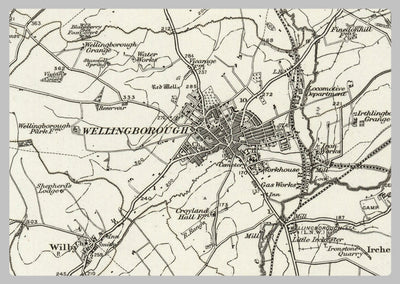 1890 Collection - Wellingborough (Kettering) Ordnance Survey Map– I ...