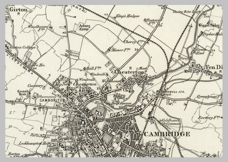 1890 Collection - Cambridge (Ely) Ordnance Survey Map– I Love Maps