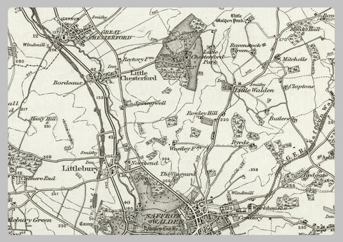 1890 Collection - Saffron Walden (Cambridge) Ordnance Survey Map | I ...
