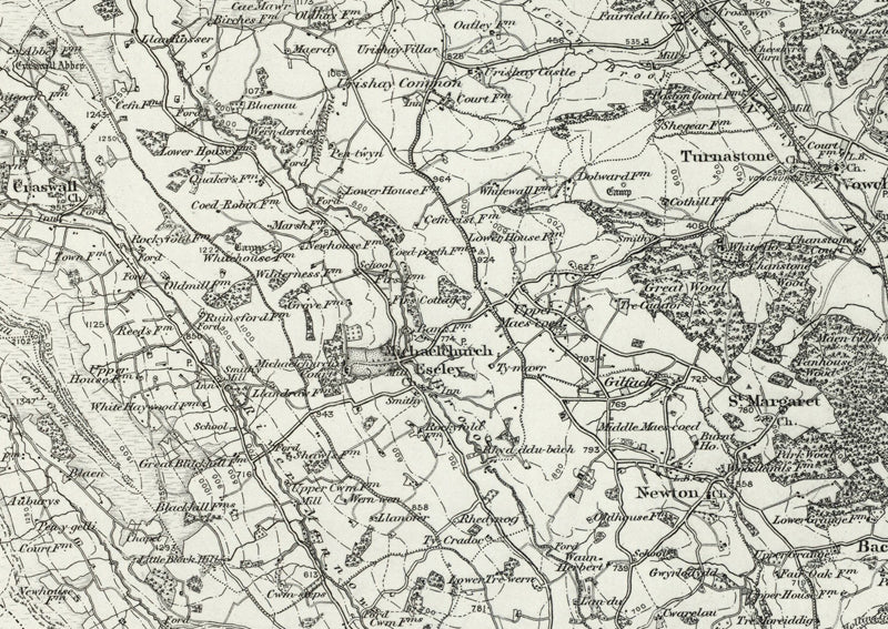 1890 Collection - Talgarth (Hay) Ordnance Survey Map– I Love Maps