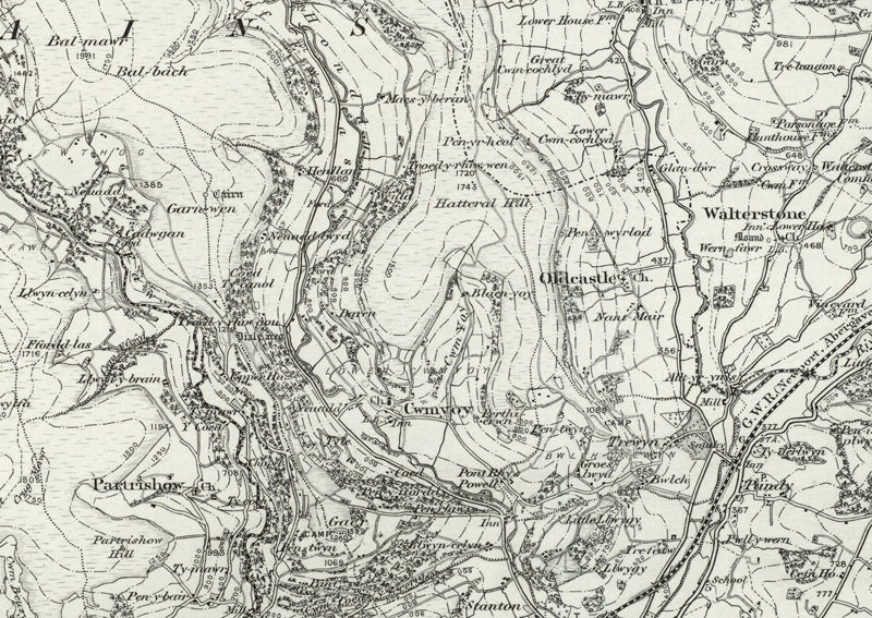 1890 Collection - Talgarth (Hay) Ordnance Survey Map– I Love Maps