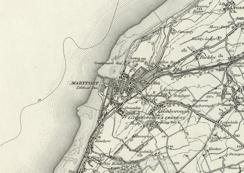 1890 Collection - Maryport (Silloth) Ordnance Survey Map | I Love Maps