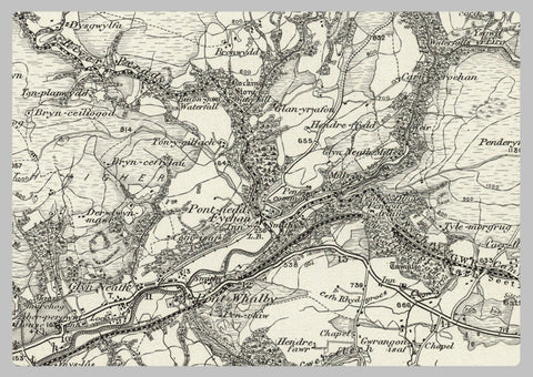 1890 Collection - Merthyr Tydfil (Brecon) Ordnance Survey Map | I Love Maps