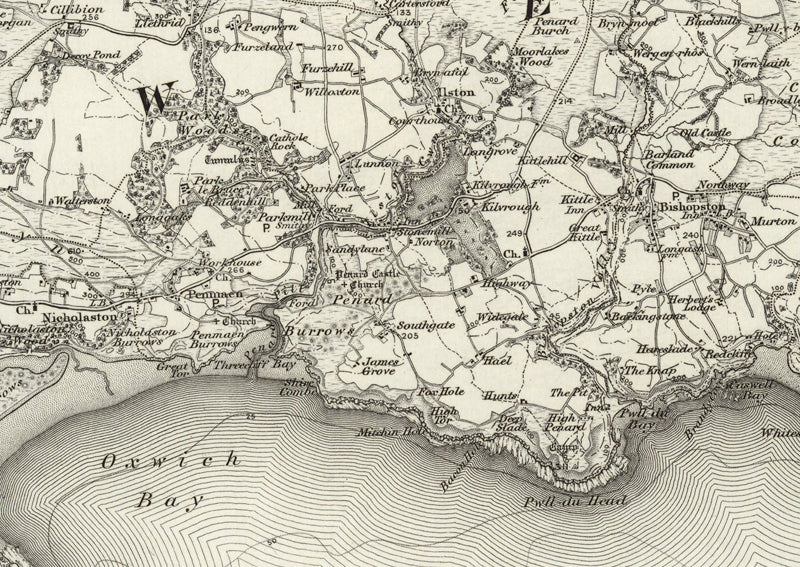 1890 Collection - Swansea (Ammanford) Ordnance Survey Map | I Love Maps