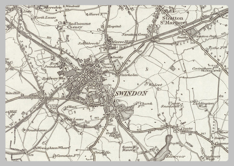 1890 Collection - Swindon (Cirencester) Ordnance Survey Map– I Love Maps