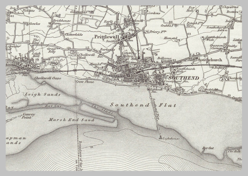 1890 Collection - Shoeburyness (Chelmsford) Ordnance Survey Map– I Love ...