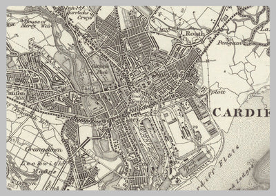 1890 Collection - Cardiff (Newport) Ordnance Survey Map– I Love Maps
