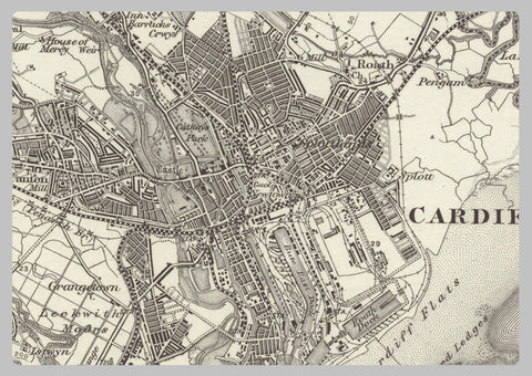 1890 Collection - Cardiff (Newport) Ordnance Survey Map | I Love Maps