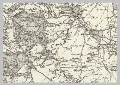 1890 Collection - Marlborough (Swindon) 1890 Ordnance Survey Map– I ...