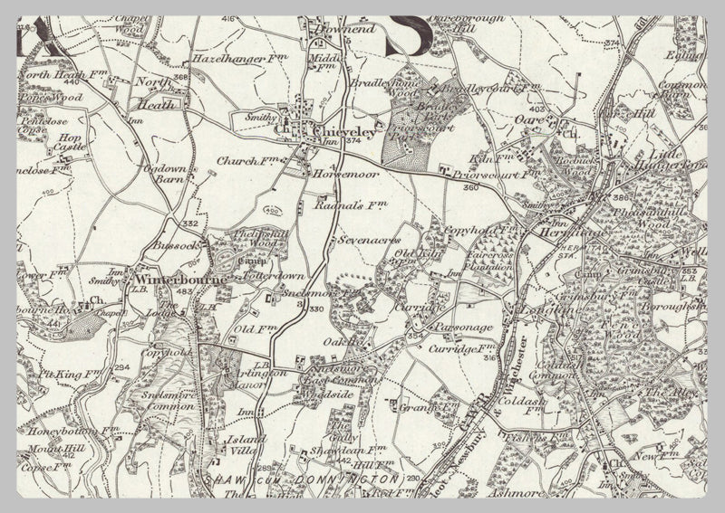1890 Collection - Hungerford (Abingdon) Ordnance Survey Map | I Love Maps