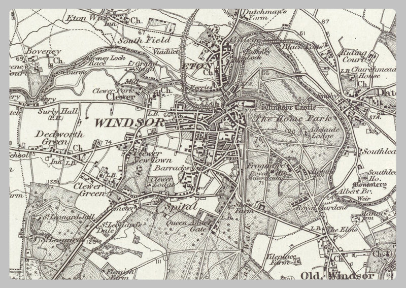 1890 Collection - Windsor (Beaconsfield) Ordnance Survey Map– I Love Maps