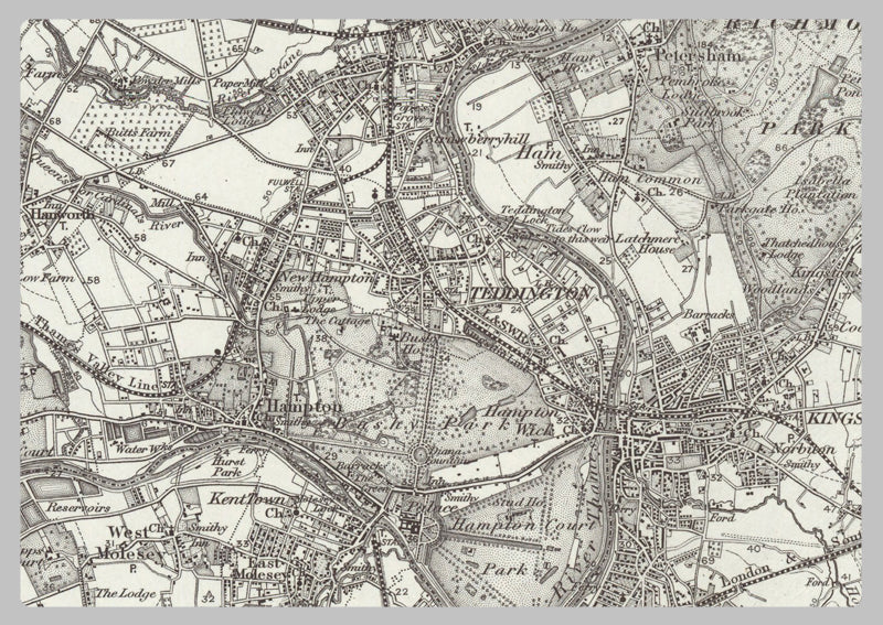 1890 Collection - South London (North London) Ordnance Survey Map– I ...