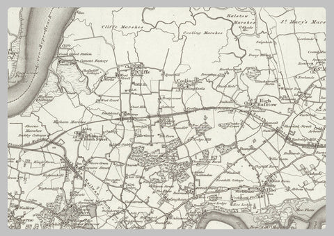 1890 Collection - Chatham (Shoebury Ness) Ordnance Survey Map | I Love Maps